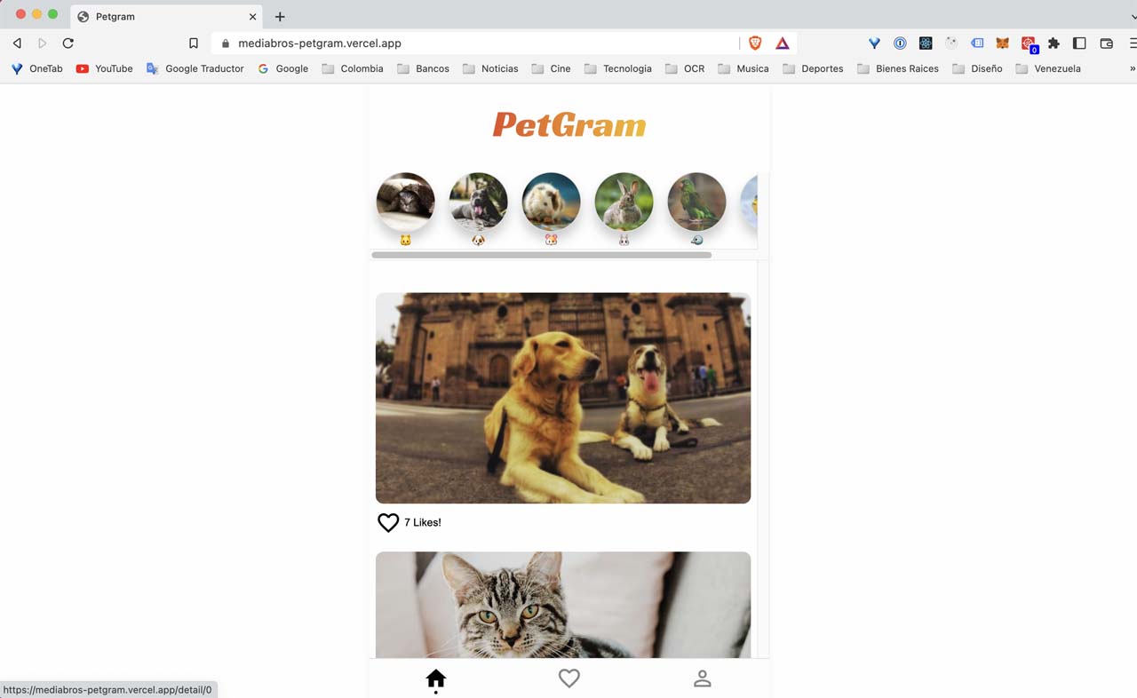 Petgram: App PWA para compartir fotos de mascotas - Carlos J. Ramirez